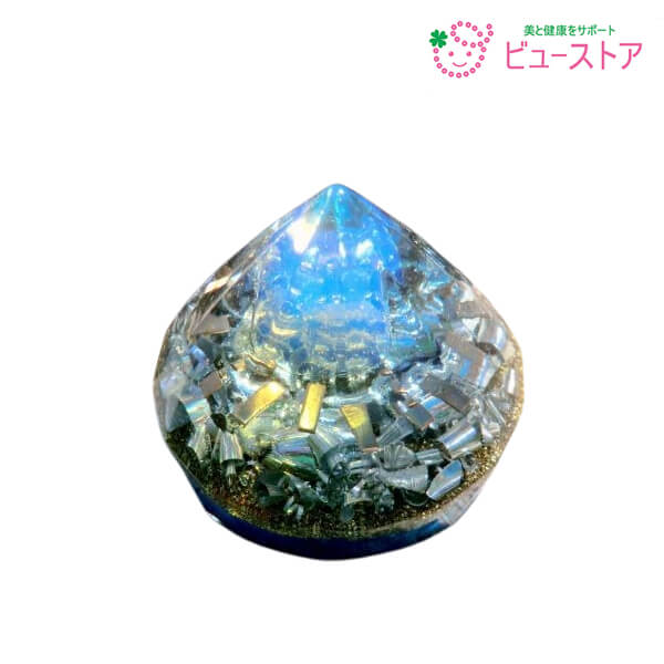 目覚めの月光 ダイヤモンド型オルゴナイト2 ボヘミアオルゴナイト ハンドメイド 手作り オルゴンエネルギー 電磁波対策 送料無料