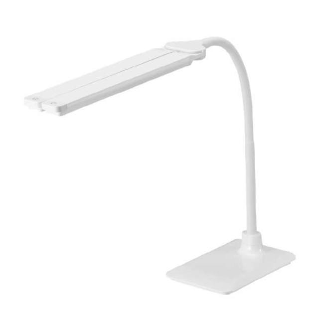 ヤザワ LEDスタンドライト 昼光色 調光 LED2灯 デスクライト ホワイト SDL13D01WH 【送料無料】の通販はau PAY ...