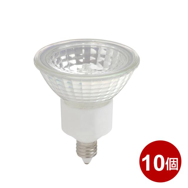 ヤザワ エコクールハロゲンシャイン 10個セット（2個入×5個） ハロゲン電球 50W 形広角 E11 JDR110V30WUVWKH3E112PYZ-10P 送料無料