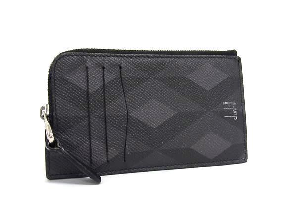 dunhill ダンヒル ケース カドガン フラグメントケース - ブラック系 PVC レザー メンズ シルバー金具【本物保証】