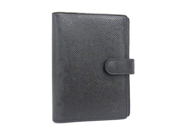 LOUIS VUITTON ルイヴィトン スケジュール帳 アジェンダPM R20426 アルドワーズ ブラック系 タイガ メンズ 6穴式【本物保証】
