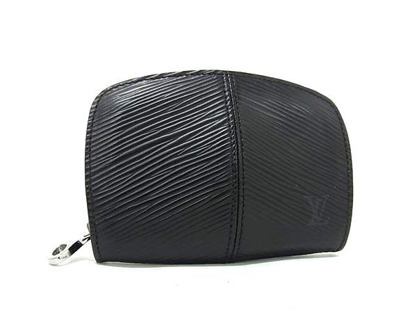 LOUIS VUITTON ルイ ヴィトン ケース ポルトモネ・エピZ M63682 ノワール エピレザー ユニセックス 小銭入れ シルバー金具【本物保証】