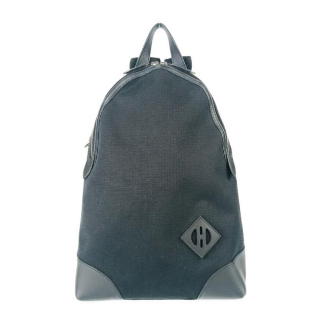 美品 HERMES エルメス バックパック サック アド オールバック - ブラック シルバー金具 トワルビヴァーク ヴォースイフト メンズ リュックサック【本物保証】