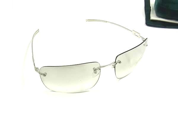 GUCCI グッチ サングラス GG1780/STRASS シルバー×ブラックグラデーション メタル メンズ リムレス ラインストーン Gロゴ 美品【本物保証】