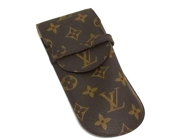 LOUIS VUITTON ルイヴィトン メガネケース エテュイ リュネット ラバ M62970 ブラウン モノグラム ユニセックス 眼鏡ケース 美品【本物保証】