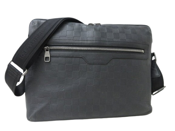 LOUIS VUITTON ルイヴィトン ショルダー バッグ カリプソMM N41201 オニキス ダミエアンフィニ メンズ シルバー金具【本物保証】