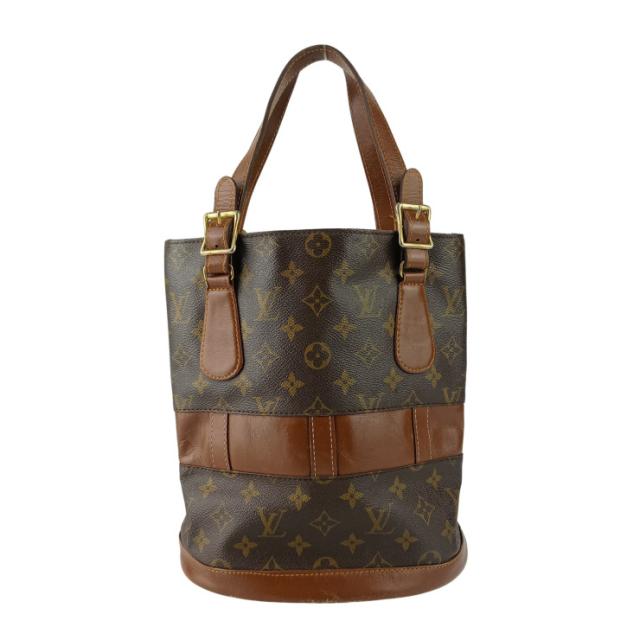 LOUIS VUITTON ルイヴィトン ショルダーバッグ モノグラム バケットPM T42238 ブラウン PVC レザー ユニセックス ゴールド金具 ヴィンテージ アメリカ限定【本物保証】