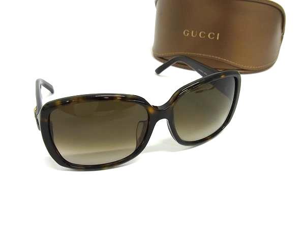 GUCCI グッチ サングラス インターロッキングG GG3178/K/S ブラウン プラスチック ユニセックス べっ甲調 美品【本物保証】