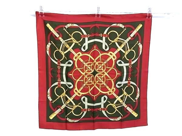 HERMES エルメス スカーフ カレ90 Eperon d'or エプロンドール マルチカラー シルク100% レディース 大判【本物保証】