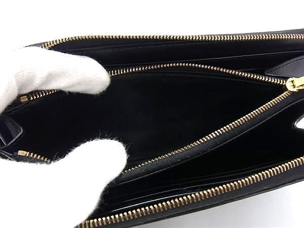 CELINE セリーヌ 財布 LARGE ZIP WALLET 10B552 ブラック系 PVC×レザー