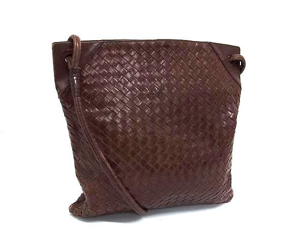 BOTTEGA VENETA ボッテガヴェネタ ショルダーバッグ イントレチャート 10391003109EBO ブラウン レザー【本物保証】