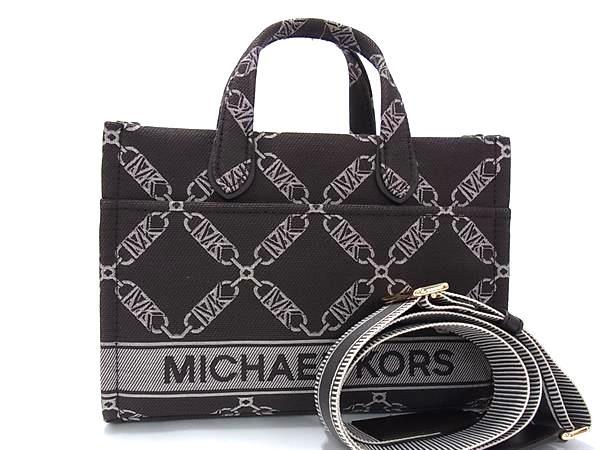 MICHAEL KORS マイケルコース ハンドバッグ GIGI トートバッグ 30F3G3GC7J CHOC MULTI （ブラウン系） キャンバス レディース 2WAY ゴールド金具 新品未使用展示品【本物保証】