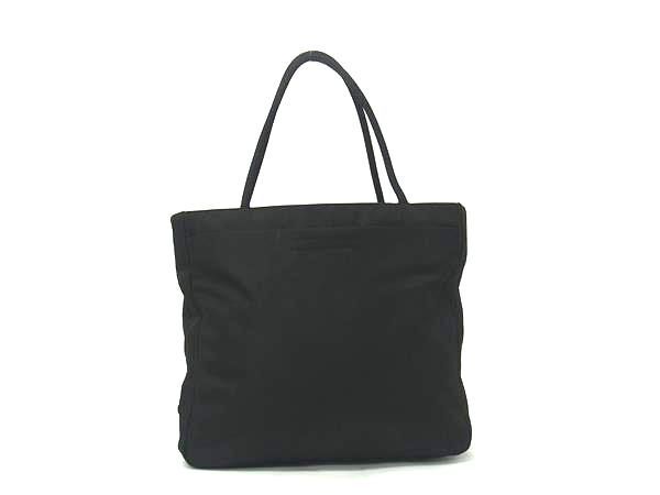 美品 PRADA プラダ ハンドバッグ テスート - ブラック ナイロン レディース 三角ロゴプレート トライアングルロゴ【本物保証】