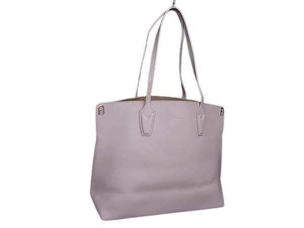 FURLA フルラ トートバッグ パラディソ L ラージショッピングバッグ WB00325 ピンクベージュ系 レザー レディース ゴールド金具 新古未使用展示品【本物保証】
