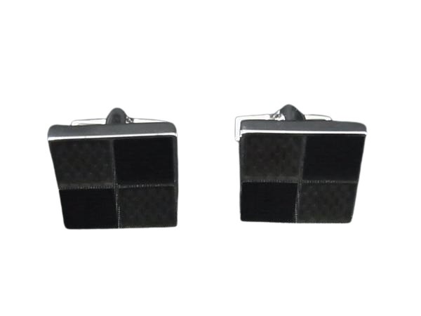 LOUIS VUITTON ルイヴィトン カフス ブトン ドゥ マンシェット ダミエ4 M65054 ブラック系 シルバー SV925 メンズ【本物保証】