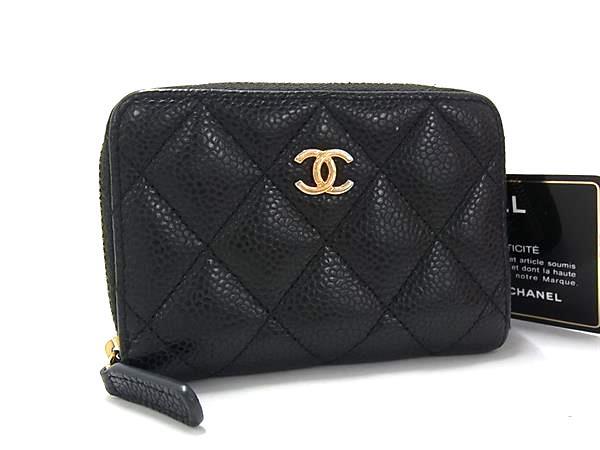 CHANEL シャネル ケース マトラッセ タイムレスクラシック AP0216 ブラック キャビアスキン レディース ココマーク ゴールド金具【本物保証】