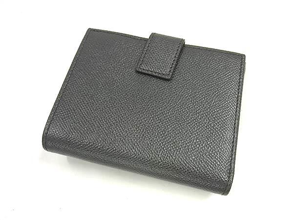 Salvatore Ferragamo フェラガモ 財布 ガンチーニ DP22C877 グレー レザー レディース 二つ折り財布 ゴールド金具 新古未使用展示品【本物保証】 Salvatore Ferragamo フェラガモ 財布 ガンチーニ DP22C877 グレー