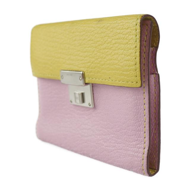 HERMES エルメス クリックミニ カードケース シェーブル モーブシルベスト ジョーヌナプル 名刺入れ フラップ D刻印【本物保証】