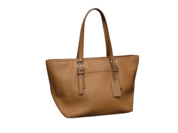 COACH コーチ ハンドバッグ 9847 ブラウン レザー レディース 美品【本物保証】