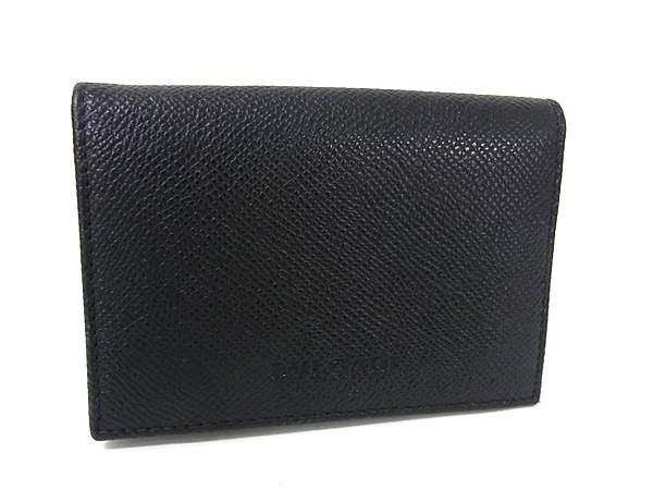BVLGARI ブルガリ 名刺入れ クラシコ カードケース 20361 ブラック レザー ユニセックス 美品【本物保証】