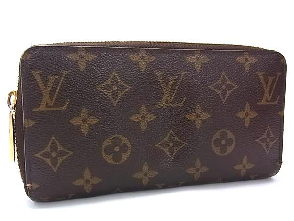 LOUIS VUITTON ルイヴィトン 長財布 ジッピーウォレット M60017 ブラウン PVC レザー ユニセックス ゴールド金具【本物保証】