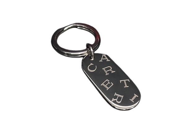 Cartier カルティエ キーホルダー シルバー メタル ユニセックス ロゴ 超美品【本物保証】