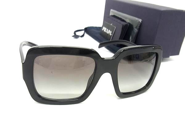 PRADA プラダ サングラス SPR 12W ブラック ブラウングラデーション プラスチック ユニセックス【本物保証】
