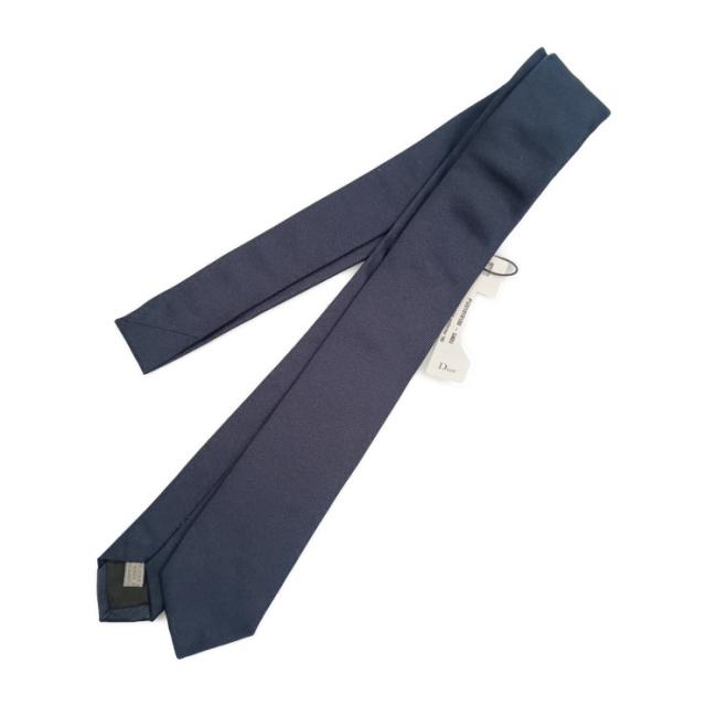 新古未使用展示品 Dior ディオール ネクタイ PUS1010100-540U ブルーマリン シルク100％ メンズ ナローネクタイ【本物保証】