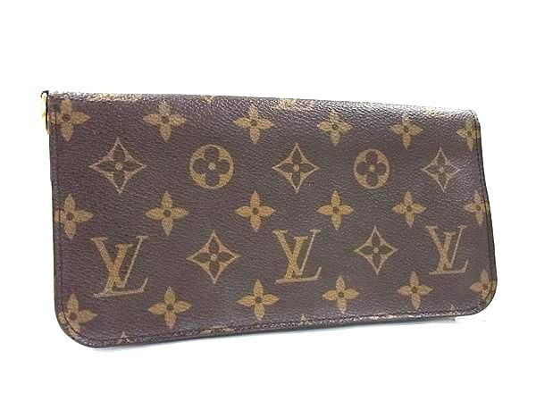 LOUIS VUITTON ルイヴィトン 長財布 モノグラム ポルトフォイユ アンソリット M60227 ブラウン×ヴィオレ PVC×レザー レディース 二つ折り財布 L字ファスナー ゴールド金具【本物保証】