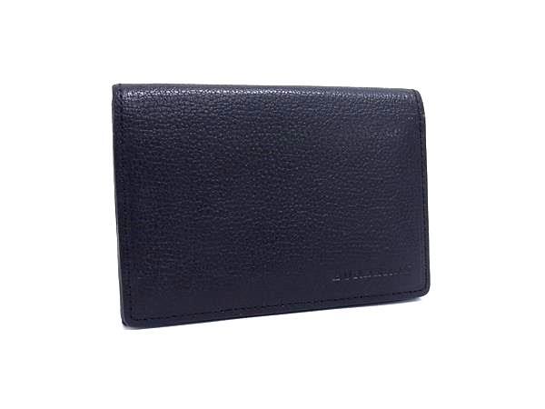 BURBERRY バーバリー カードケース 名刺入れ - ブラック レザー ユニセックス【本物保証】