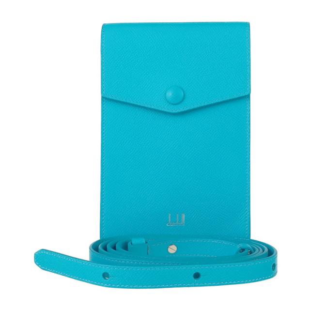 新古未使用展示品 dunhill ダンヒル ショルダーバッグ カドガン ショルダーポーチ - ブルー系 レザー ユニセックス ミニバッグ クロスボディ【本物保証】