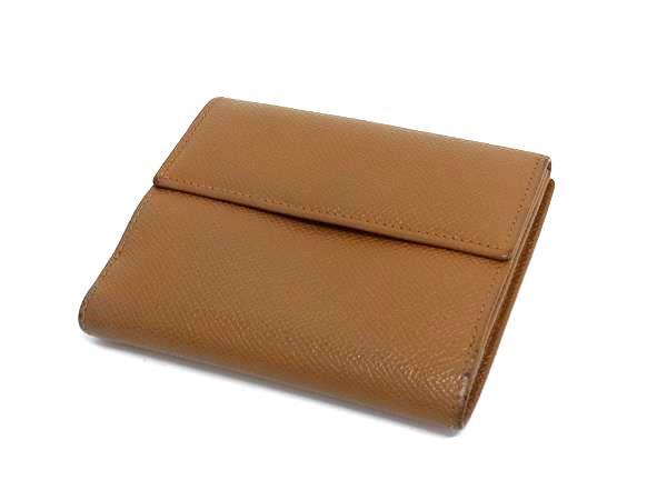 ブルガリ BVLGARI 二つ折り財布ロゴマニア ベージュ ブラウン シルバー