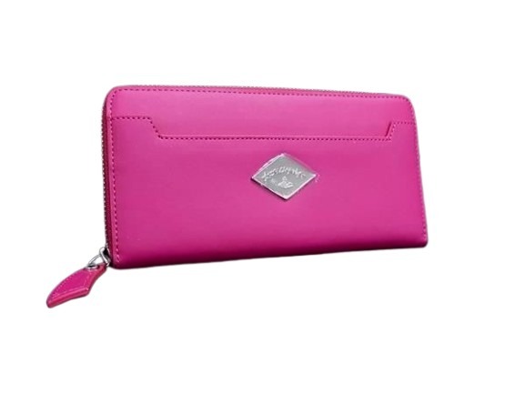 Vivienne Westwood ヴィヴィアンウエストウッド 財布 アングロマニア - フューシャ レザー レディース オーブ ラウンドファスナー 長財布 シルバー金具 新品未使用展示品【本物保証】