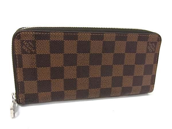 LOUIS VUITTON ルイヴィトン 財布 ジッピーウォレット ヴェルティカル N61207 エベヌ（ブラウン） ダミエ メンズ ラウンドファスナー 長財布 シルバー金具【本物保証】