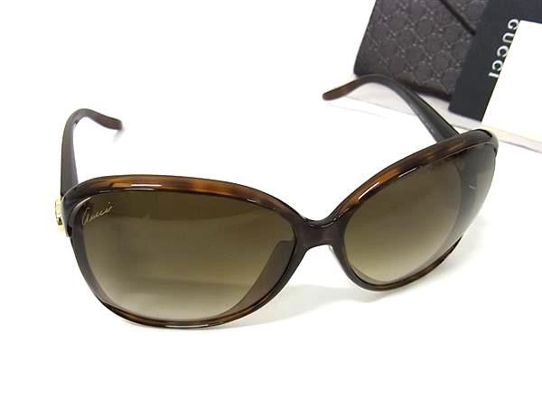 GUCCI グッチ サングラス ラブリーハート GG3525/K/S ブラウン クリアブラウングラデーション プラスチック レディース 美品【本物保証】