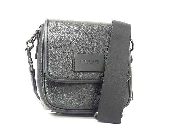 COACH コーチ ショルダーバッグ ルーカス クロスボディ CO914 ブラック レザー メンズ ミニバッグ ポシェット 美品【本物保証】