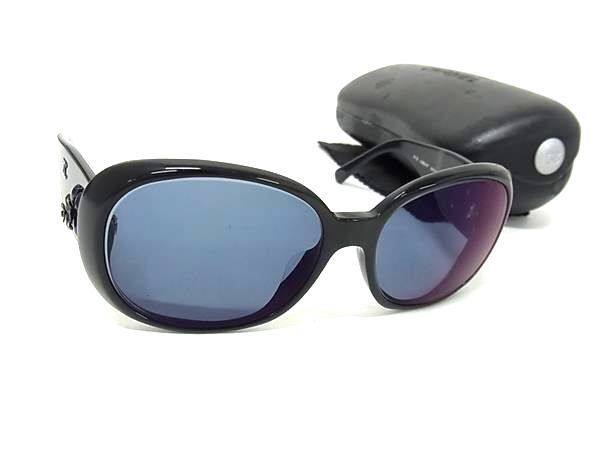 CHANEL シャネル サングラス - 5113 ブラック レンズ:クリアブルー系 プラスチック ユニセックス カメリア ココマーク【本物保証】