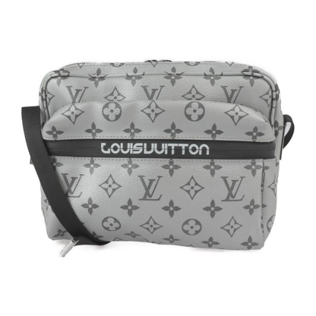 美品 LOUIS VUITTON ルイ ヴィトン メッセンジャーPM モノグラム リフレクト M43859 ショルダーバッグ PVC レザー シルバー 2018年日本限定 ビトン【本物保証】
