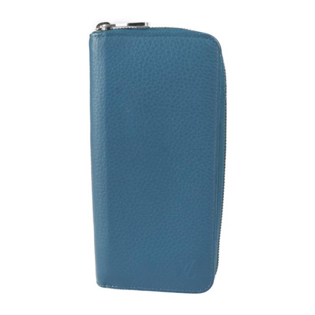 LOUIS VUITTON ルイ ヴィトン ジッピーウォレット ヴェルティカル M58411 長財布 トリヨンレザー ブルー ラウンドファスナー ビトン【本物保証】