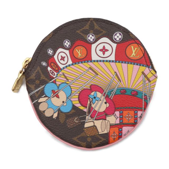 美品 LOUIS VUITTON ルイ ヴィトン ポルトモネ ロン ヴィヴィエンヌ モノグラム M69757 ケース PVC レザー ブラウン 小銭入れ ビトン【本物保証】
