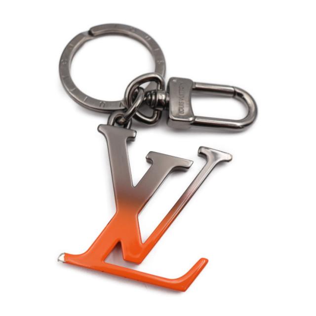 LOUIS VUITTON ルイ ヴィトン ポルトクレ LVスプレー M80216 キーホルダー メタル ガンメタル キーリング バッグチャーム ビトン【本物保証】