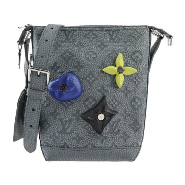 美品 LOUIS VUITTON ルイ ヴィトン クライミング ホーボー クルーザー PM M20875 ショルダーバッグ トリヨンレザー GRIS GRANITE グレー系 クロスボディ モノグラム ビトン【本物保証】