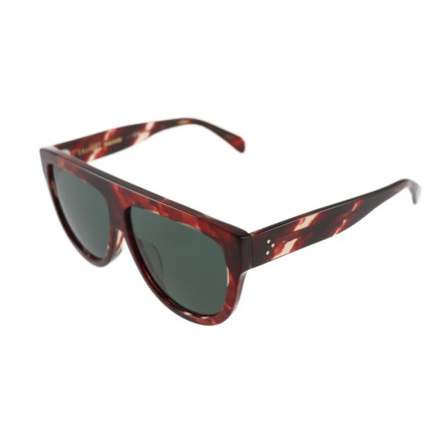 新古未使用展示品 CELINE セリーヌ サングラス CL40001F サングラス 表記サイズ 60□12 150 アセテート マーブルレッド系 べっ甲柄【本物保証】