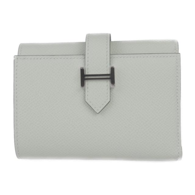 新品未使用展示品 HERMES エルメス ベアン コンビネ - 三つ折り財布 ヴォーエプソン ヴェールフィズ B刻印【本物保証】