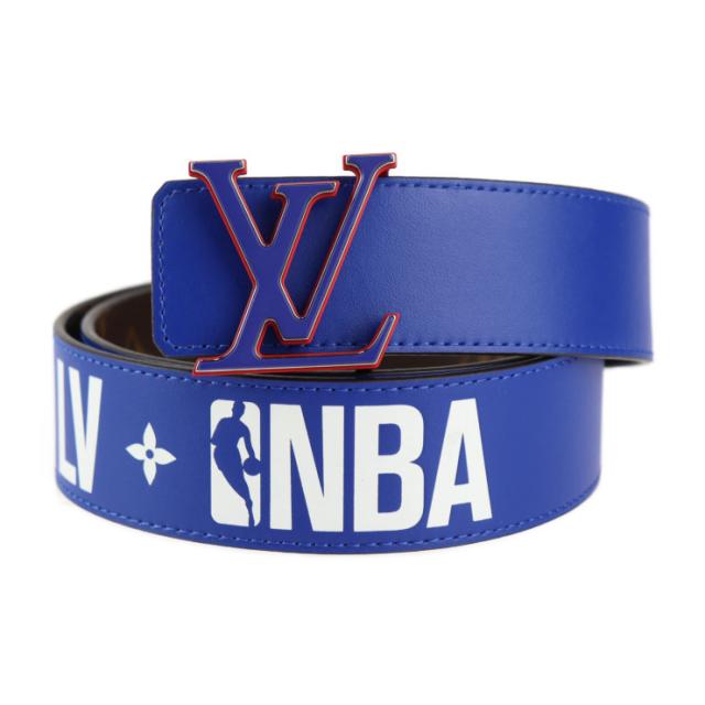 超美品 LOUIS VUITTON ルイ ヴィトン NBA ベルト  ヴァージルアブロー MP278 ベルト 表記サイズ 90/36 モノグラムキャンバス レザー ブラウン リバーシブル 【本物保証】