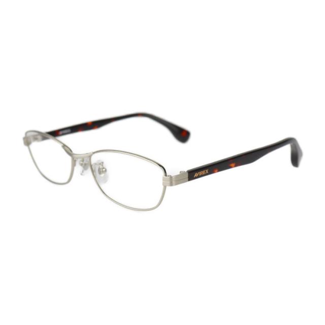 新古未使用展示品 AVIREX アヴィレックス 伊達メガネ AR103 GP メガネ 表記サイズ 54□16-142 チタン プラスチック シルバー メガネフレーム アジアンフィット べっ甲柄【本物保証】