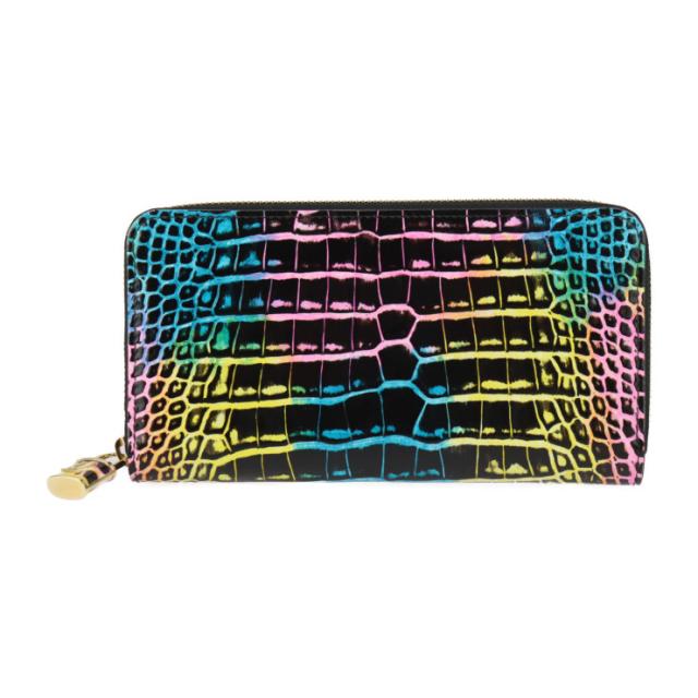 新品未使用展示品 LOUIS VUITTON ルイ ヴィトン ジッピー ウォレット - 長財布 アリゲーター マルチカラー ラウンドファスナー エキゾチックレザー レインボー ビトン【本物保証】