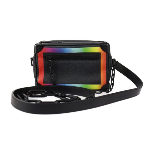 超美品 LOUIS VUITTON ルイ ヴィトン ミニ ソフトトランク ショルダーバッグ M30351 タイガ ブ【本物保証】