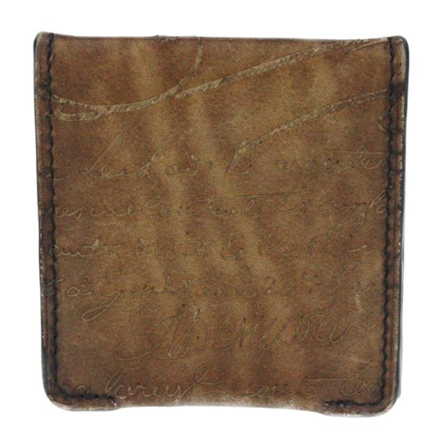 美品 Berluti ベルルッティ オリジン - ケース ヴェネチアンレザー ブラウン 小銭入れ スクリット 【本物保証】