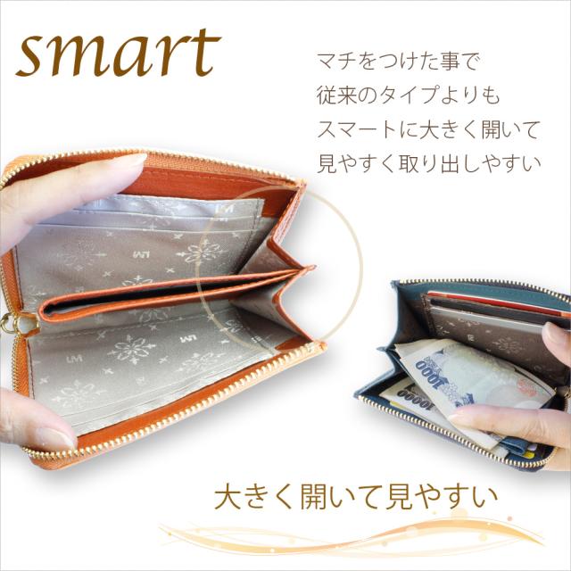 財布 ミニ財布 ミニサイフ マイクロサイフ 本革 革 コンパクト L字